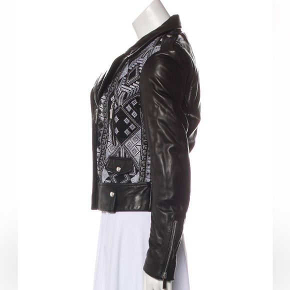 Barbara Bui | Jackets & Coats | Barbara Bui Leather Biker Jacket With ...